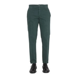 Department Five Ma&szlig;geschneiderte Chino-Hose mit Flat-Front - - Trousers - Herren - Gr&uuml;n - W31
