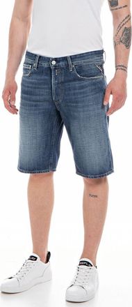 Replay Herren Jeans Shorts Grover Straight-Fit, Dark Blue 007 (Blau), 30W