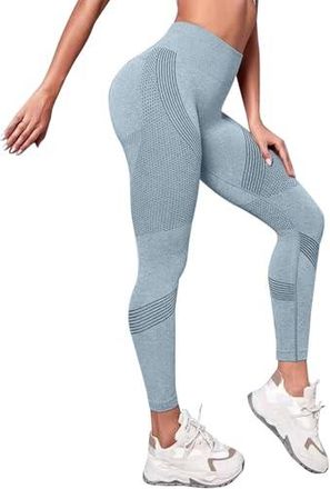 Generic MEIbax Leggings &agrave; Compression 3D Anti Cellulite Femme Minceur Push-Up Fesse Taille Haute sans Couture Opaque Contr&ocirc;Le Ventre &Eacute;Lastique pour Gym Yoga C