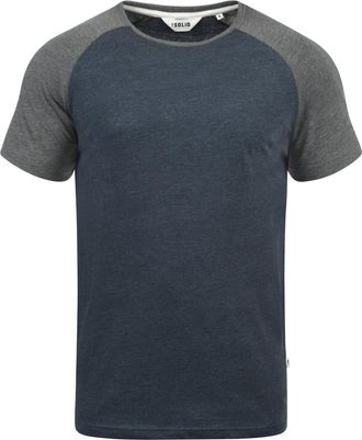 Solid SDBastian Herren T-Shirt Kurzarm Shirt mit Rundhals-Ausschnitt Baumwollmischung Regular fit, Gr&ouml;&szlig;e:3XL, Farbe:Blue Grey Melange (G8991)