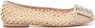 Roger Vivier Ballerinas - Flat Shoes Beige - Gr. 36 (EU) - in Beige - f&uuml;r Damen