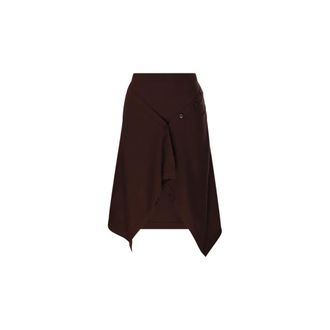 Christophe Lemaire Gekn&ouml;pfter Rock - - Skirts - Damen - Rot - XS