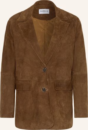 Marella Lederblazer braun