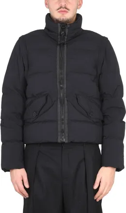 Ten c Removable Sleeves Down Jacket - Black