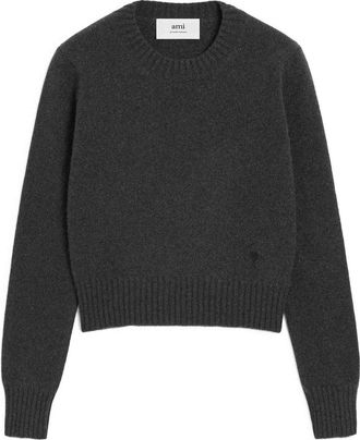 Ami Pull Col Rond - Gris