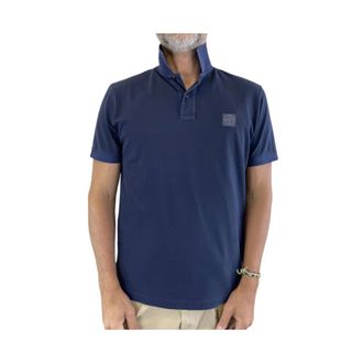 Stone Island Polo Bleu Marine - Homme - Tops - Bleu - Taille: 2XL