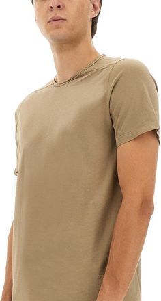 Rick Owens 100% Cotton T-Shirt - Beige