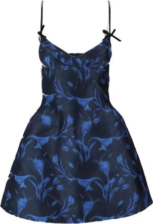 Shushu/Tong robe courte à design structuré - Bleu