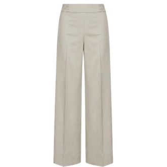 D.exterior Wide Hosen - - Trousers - Damen - Beige - L