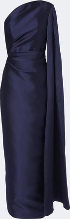 Solace London One-Shoulder Robe Veya aus Satin