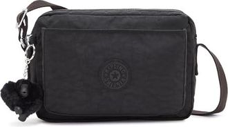 Kipling ABANU M Sac à bandoulière de taille moyenne, Black Noir (Noir)