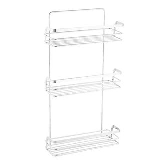 MSV Regal mit 3 Ebenen, verchromt, Riley, Chrom