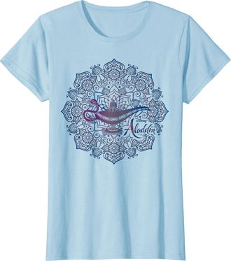 Disney Aladdin Live Action Genie Lamp Mandala Logo T-Shirt
