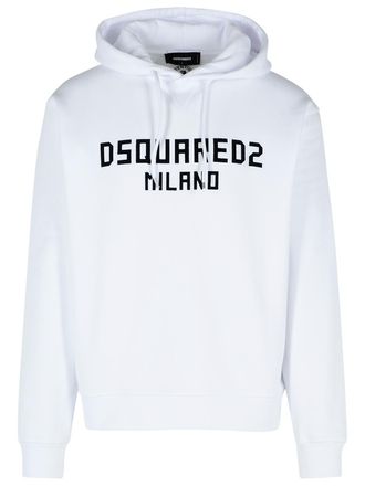 Dsquared2 Sweat-shirt en coton blanc dSquared2
