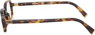 Miu Miu Eyewear MU11ZS14L08N Tortoiseshell Acetate Sunglasses - Brown