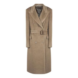 Tagliatore Jole Long Coat - - Coats - Damen - Beige - M