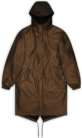 Rains Parka droite longue &agrave; capuche Fishtail