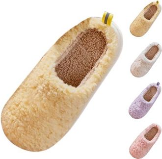Generic Pantoufles moelleuses pour femme en mousse à mémoire de forme confortables à enfiler pour intérieur et extérieur - Confortables - Chaudes pour lhiver,
