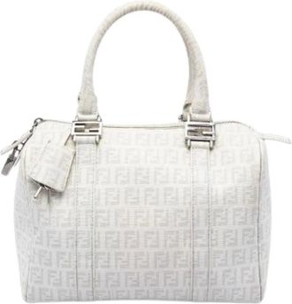Fendi Sac Boston Pre-owned - Femme - Pre-owned - Blanc - Taille: ONE Size