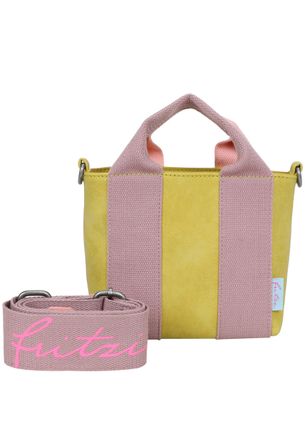 Fritzi Aus Preu&szlig;en Fritzi Bini Jive Kurkuma Rosini Crossbody Handtasche Klein - Vegan Lederimitat Look, breiter verstellbarer Webbing-Schultergurt, Rei&szlig;verschluss, Kurzg
