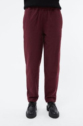 Givn Damen vegan Hose Flanell Helena Burgundy