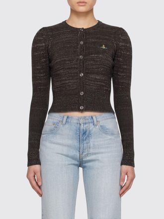 Vivienne Westwood Schmal geschnittener Jersey-Cardigan mit gesticktem Orb-Logo