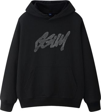 Generic YJ Album GGUM Hoodie MOA 2024 Support Bedrucktes Merch-Sweatshirt Baumwollhemden for Fans(Black- Fleece,L)