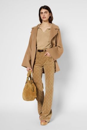 Gerard Darel Manteau court ceintur&eacute; - STELLA - Camel