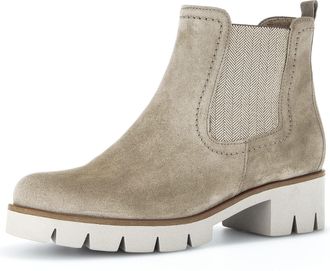 Gabor Damen Chelsea Boots, Frauen Stiefeletten,Wechselfu&szlig;bett,Best Fitting,uebergangsschuhe,uebergangsstiefel,warm,Kiesel (dust),38.5 EU / 5.5 UK