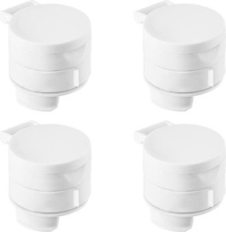 Hemoton 4 Stücke Beutelverschluss mit Ausgießer Lebensmittel Tasche Clips Kunststoff Dichtclips Gießen Span Chip Klammern Konservierung Clip für Küche Lebensm