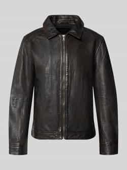 Mauritius Lederjacke mit Kentkragen Modell VENCHO