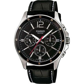 Casio Casio Collection Herren Schwarz Uhr MTP-1374PL-1AVEF