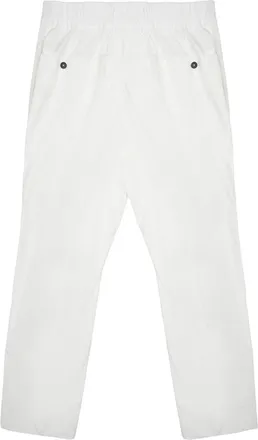 low brand Cotton-Blend Trousers - White