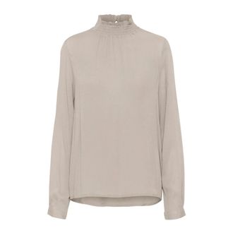Kaffe &Eacute;l&eacute;gante Chemisier Elephant Skin - Femme - Blouses et Chemises - Gris - Taille: 46 FR