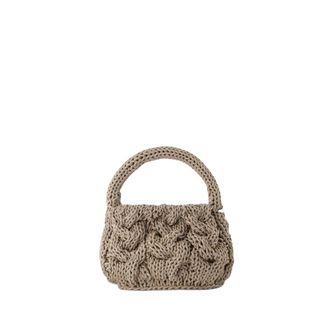 J.W.Anderson Kleine Tasche mit Zopfmuster - - Bags - Damen - Grau - ONE SIZE