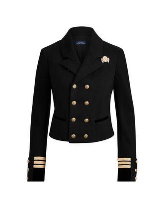 Ralph Lauren COTTON-BLEND MILITARY BLAZER