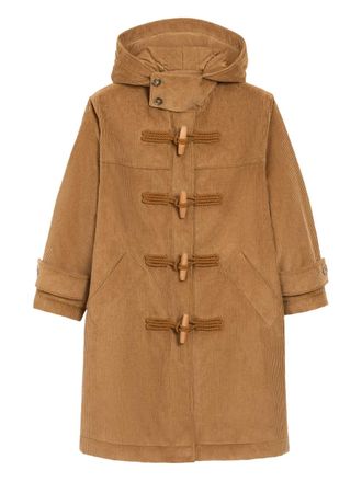 Ami Dufflecoat aus Cord - Braun