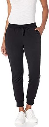 Amazon Essentials Pantalon De Jogging À Revers En Polaire (disponible En Grande Taille) Femme, Noir, 6XL Grande taille