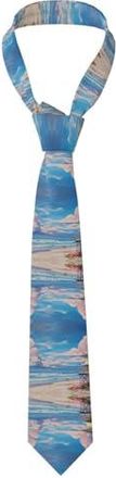 Generic Cravate Pour Hommes Architecture De Plage Tendance Men Tie Fine Cravate Homme Pour Travail Accessoires Remise De Dipl&ocirc;me
