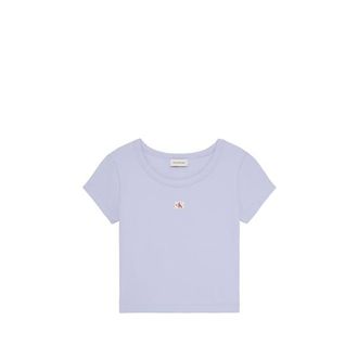 Calvin Klein T-shirt court en coton m&eacute;lang&eacute;