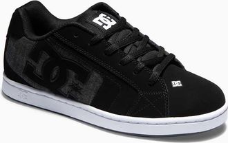 DC Net - Leder-Sneaker in Schwarz/Milit&auml;rgrau/Schwarz-Wei&szlig;