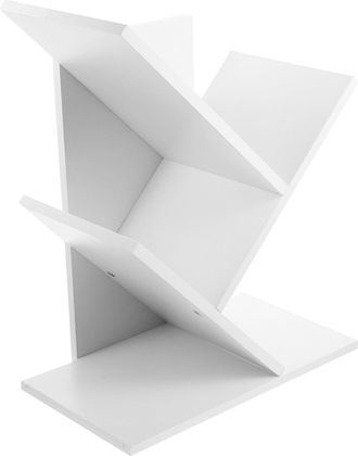 DOITOOL Schreibtisch B&uuml;cherregal Baumform Stabiles Aufbewahrungsregal f&uuml;r B&uuml;cher Schallplatten und Kleinteile Glatte Oberfl&auml;che Platzsparend Geeignet f&uuml;r B&uuml;ro