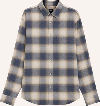 HUGO BOSS Casual Hemd H-Owenl-K-P-261 Relaxed Fit blau