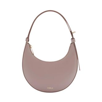 Furla Femme, Sacs, Violet, Taille: ONE Size Delizia Mini Sac Hobo en Cuir