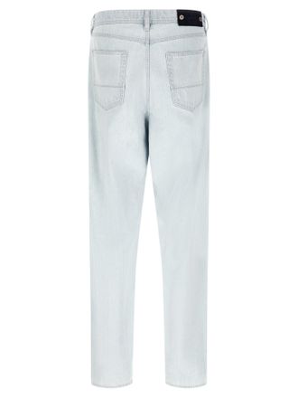 Stone Island Mens Blue Cotton Straight-Leg Jeans Clothing