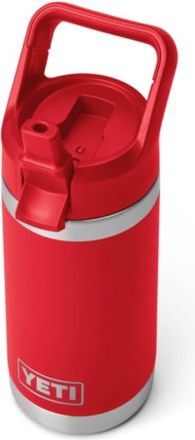 Yeti Rambler JR Kinderflasche Mit Farblich Abgestimmtem Trinkhalmdeckel, Rescue Red, 12 oz (355 ml)