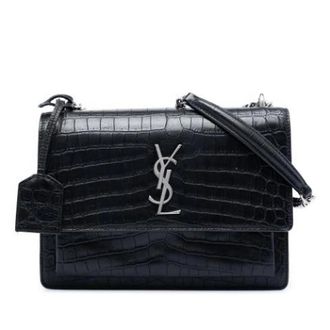 Saint Laurent Pre-owned Cuir sacs-ports-paule - Femme - Pre-owned - Noir - Taille: ONE Size