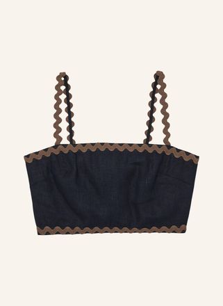 Reiss Reiss Cropped-Top Mila blau