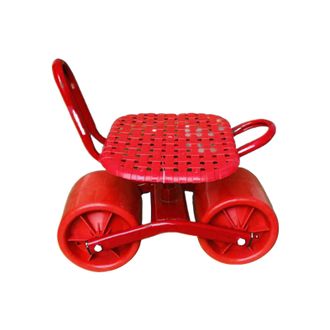 Generic Robuster Hockerwagen Mit Verstellbarer H&ouml;he (19-31 cm), 360&deg; Drehbarem Rollwagen for Den Garten, Terrassenwagen 2 R&auml;dern, Einfach Zu Bedienen