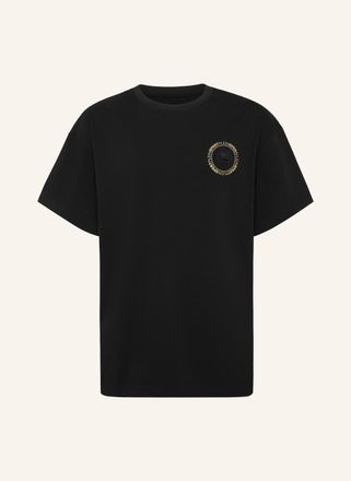 Plein Sport Plein Sport Kurzarm-Rundhals-T-Shirt Logo schwarz